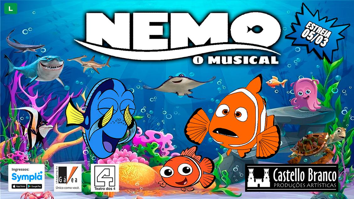 NEMO O MUSICAL no Teatro dos Quatro - Agenda Cultural Rio de Janeiro